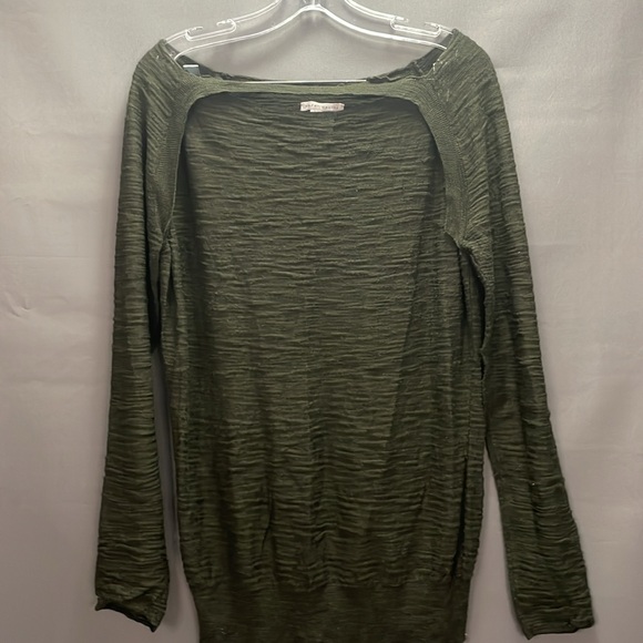 Sarah Pacini | Tops | Sarah Pacini Merino Wool Italian Made Dark Green ...